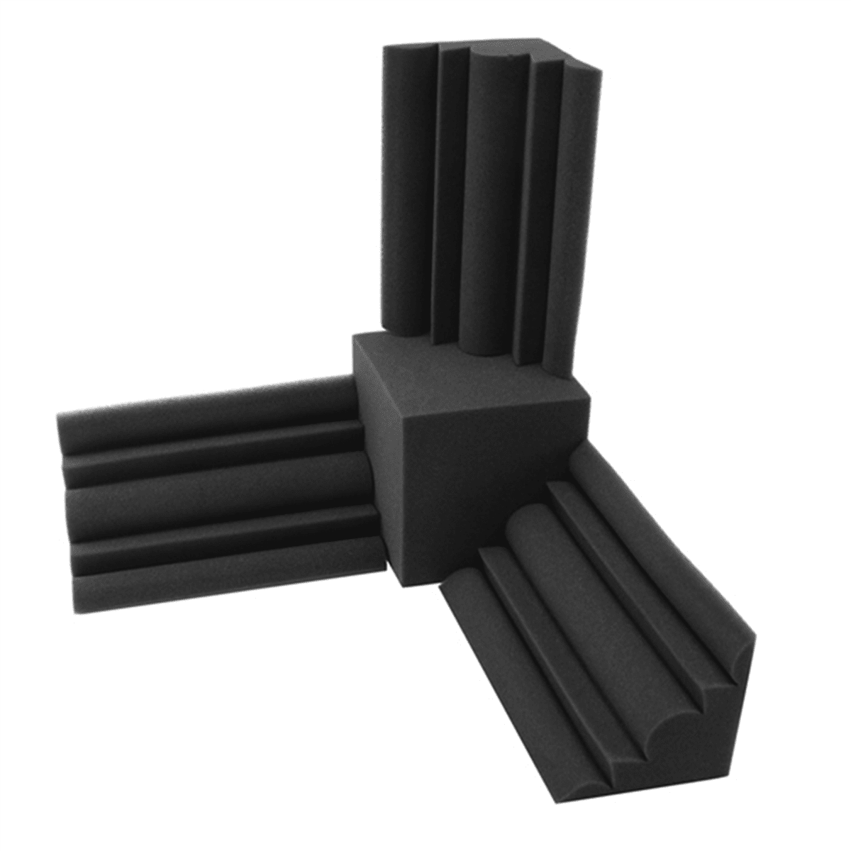 8Pcs Acoustic Foam 2Pc 15X15X15cm Square Sound Insulation Foam+6Pcs ...