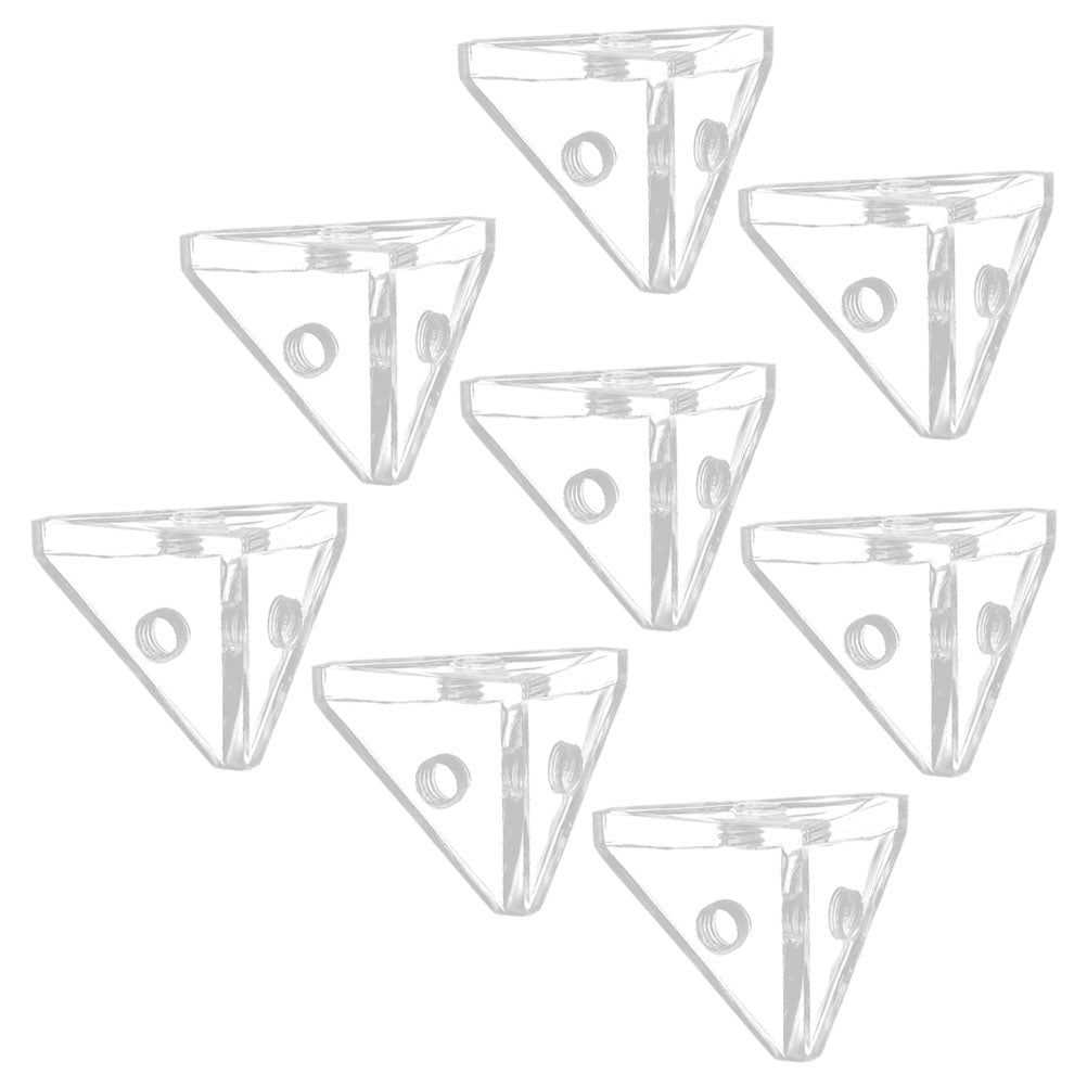 8Pcs Acrylic Corner Brackets Clear Right Angle Joint Braces Clear ...