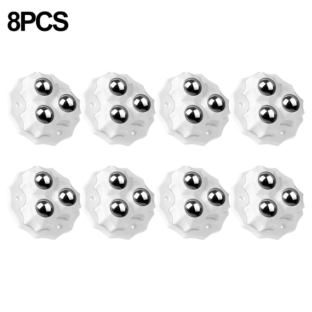 8Pcs Adhesive Furniture Castors Mute Furniture Ball Casters Mini Swivel ...