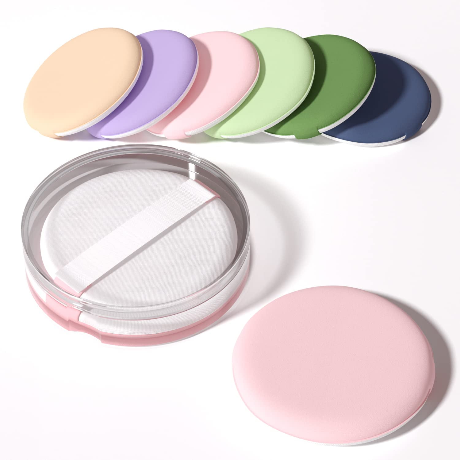 8Pcs Air Cushion Makeup Sponges for Foundation with Portable Box ...