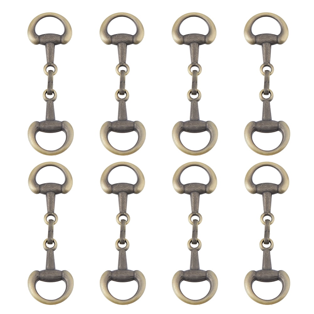 8Pcs Alloy D Ring Snaffle Bit Buckles for DIY Snaffle Bit Horse Jewelry ...