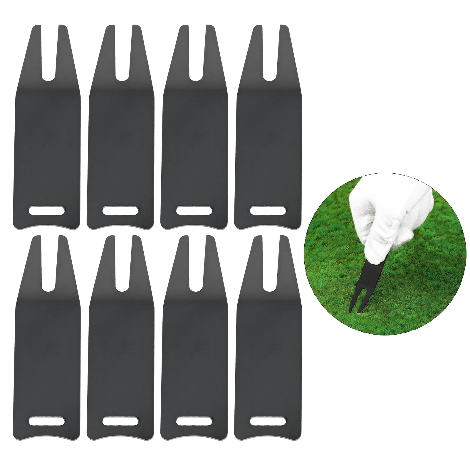 8Pcs Aluminum Alloy Bending Golf Divot Repair Tool Ball Marker Putting ...