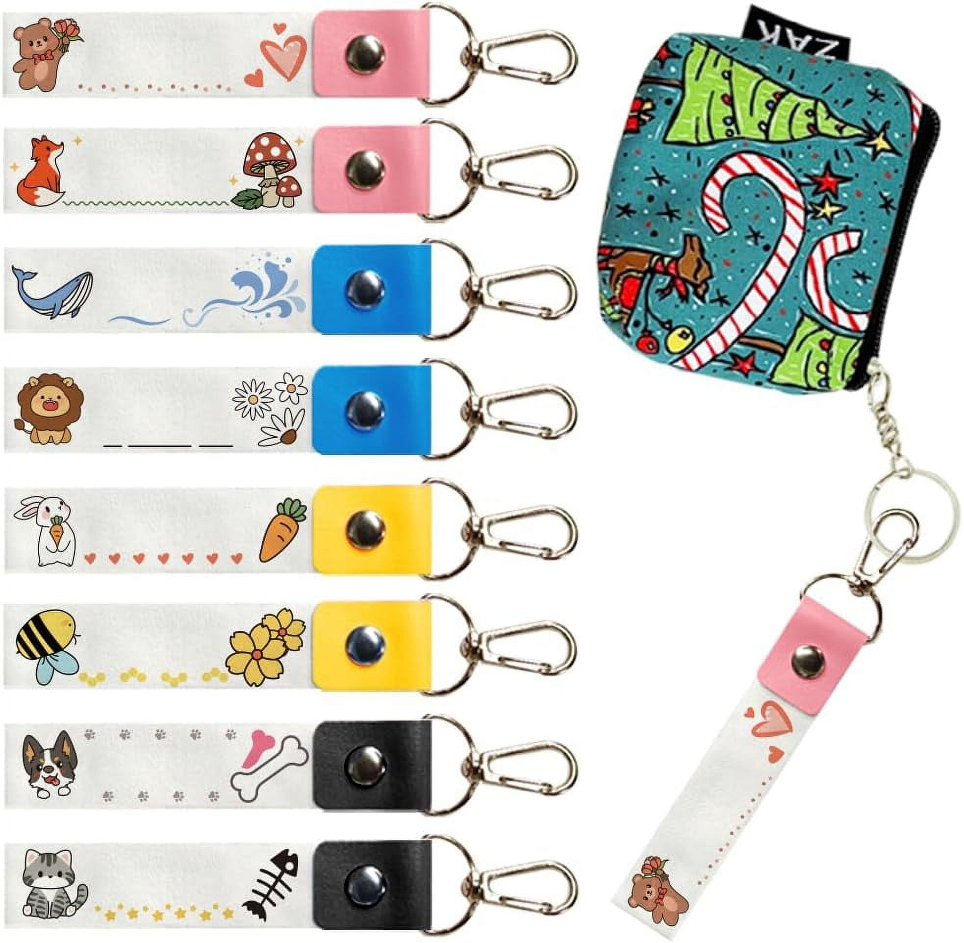 8Pcs Animal Theme Personalized Name Tags Hooks 5.1x0.8 Inch Backpack ...