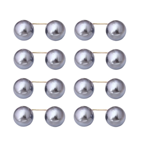 8Pcs Artificial Pearls Clothing Safety Pin Trousers Waist Tightener ...