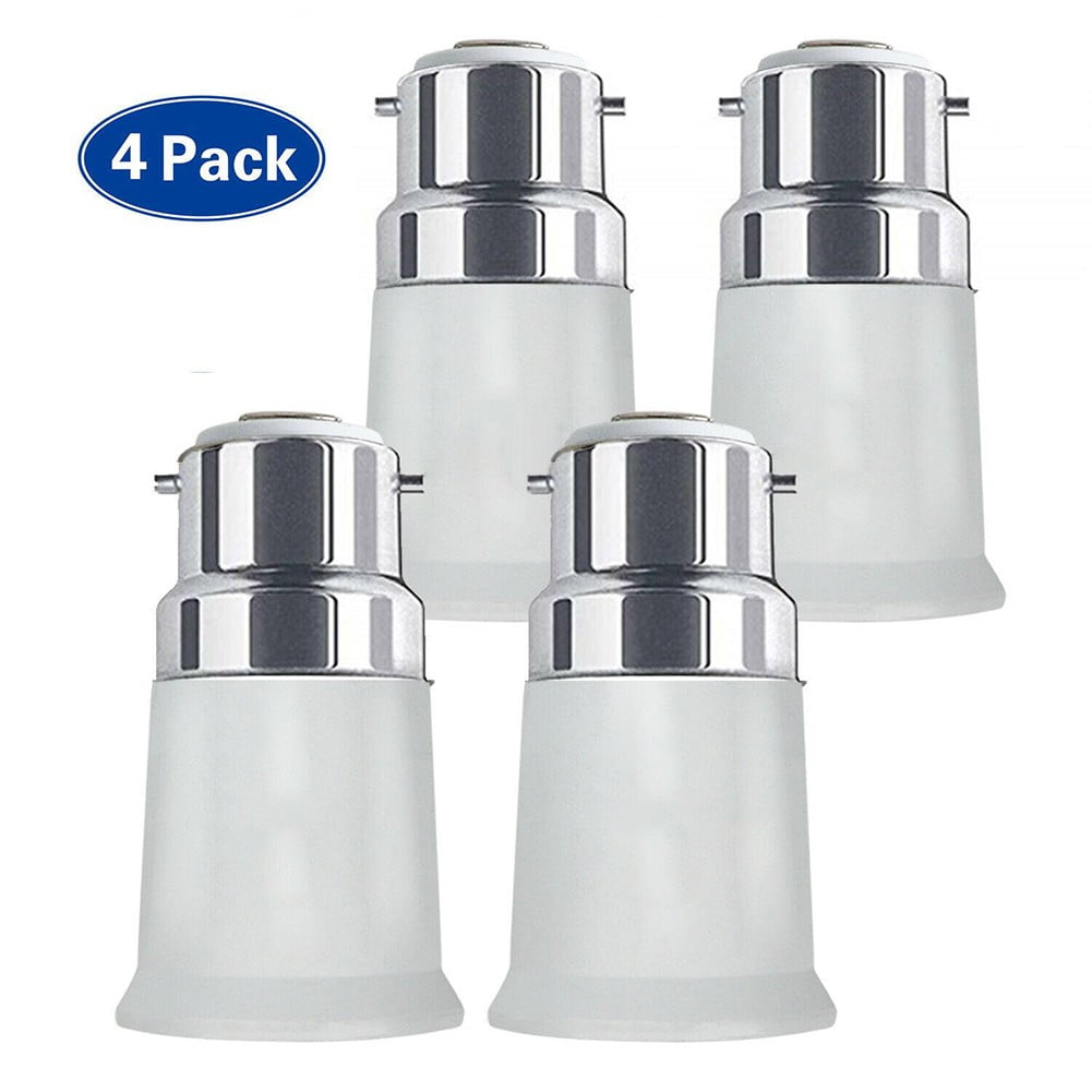8Pcs BC B22 to ES E27 Light Bulb Adaptor / Converter Bayonet Cap Edison ...