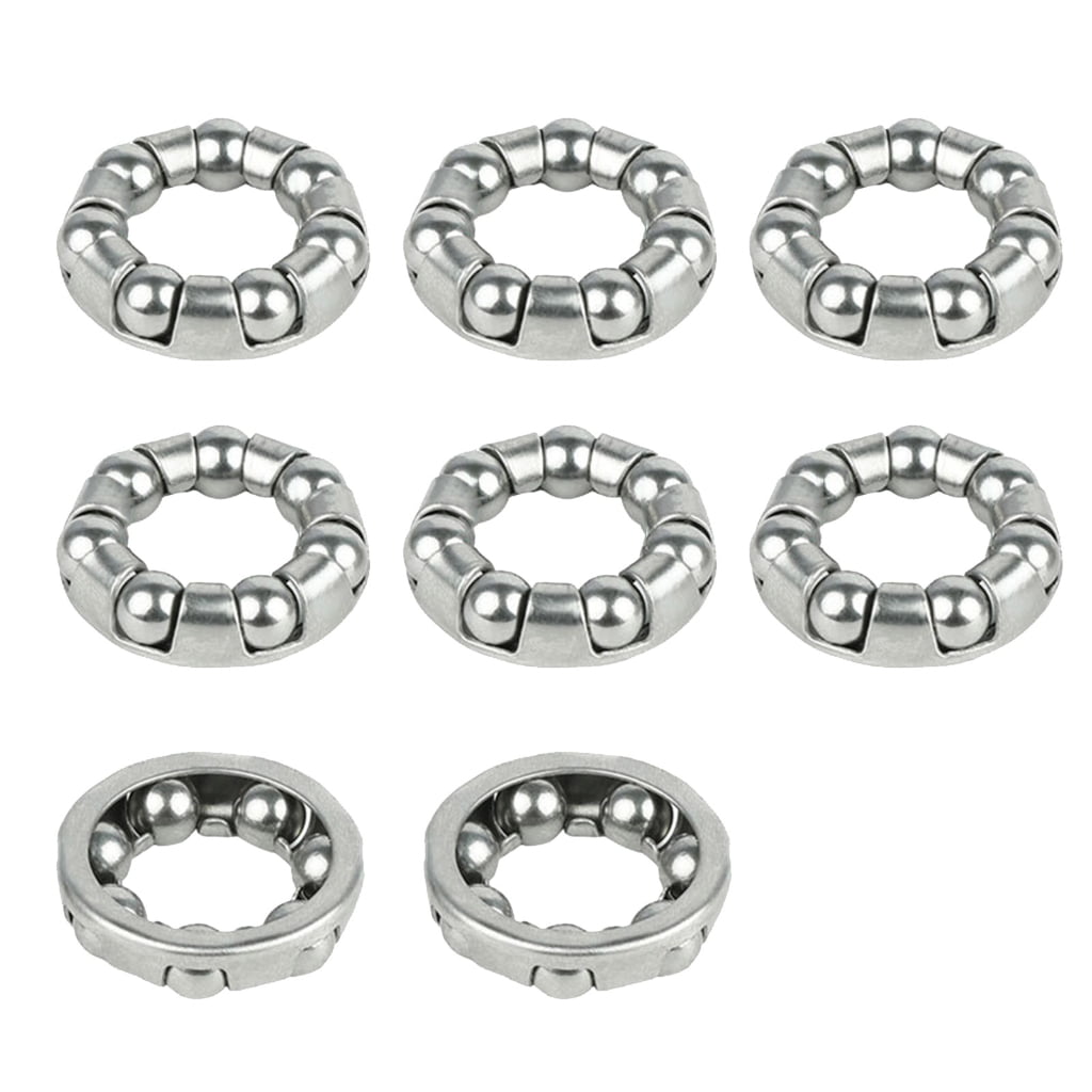 8Pcs Bicycles Balls Bearing Retainer Mountain Bike Headset Caged Balls Bearing Bicycles Fork Hub ...