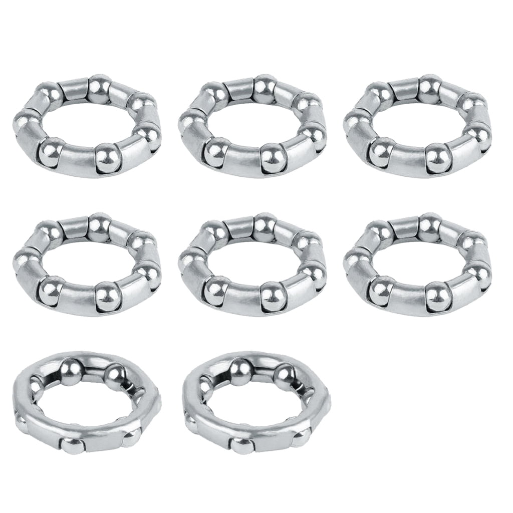 8Pcs Bicycles Fork Hub Bottom Bracket Bearing Carbon Steel Balls Retainers - Walmart.com