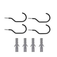 Concord Heavy Duty Bicycle J Hooks 2 Pack, 50lbs Limit, Wall/Ceiling ...