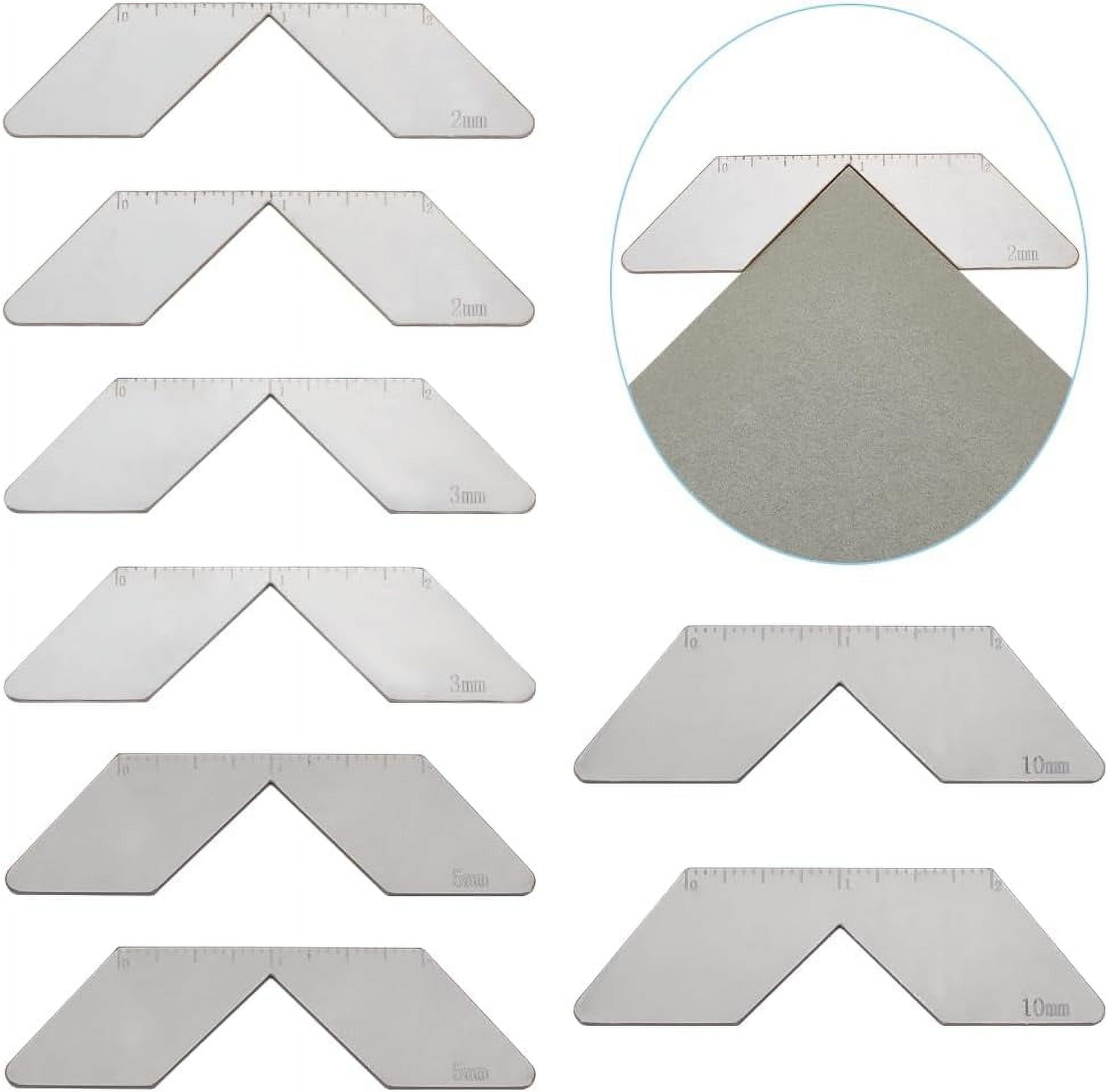 8Pcs Bookbinding Corner Miter Tool 2/3/5/10mm Stainless Steel Book ...