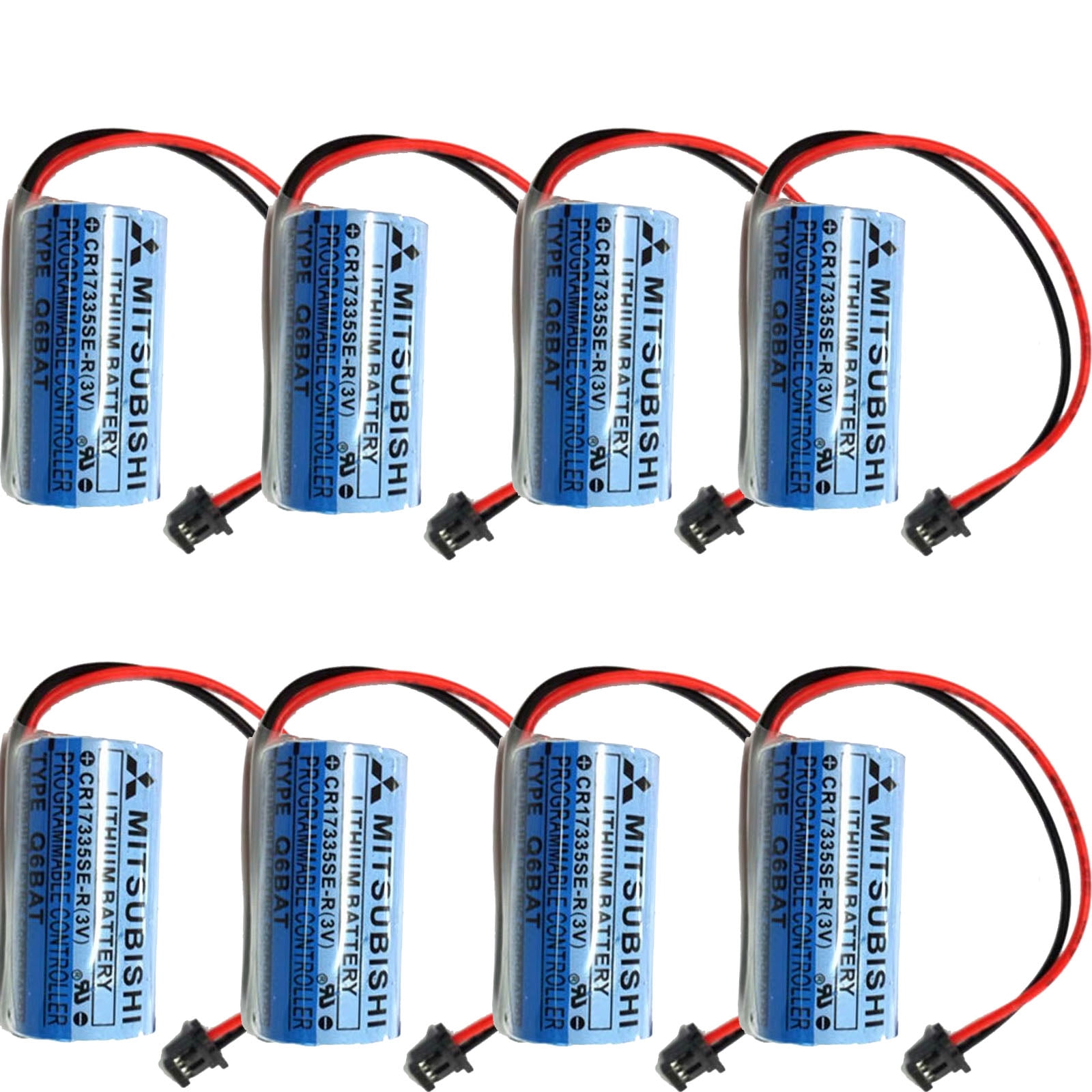 8Pcs CR17335SE-R Q6BAT 3V 1800mAh Battery For Mitsubishi FANUC system ...