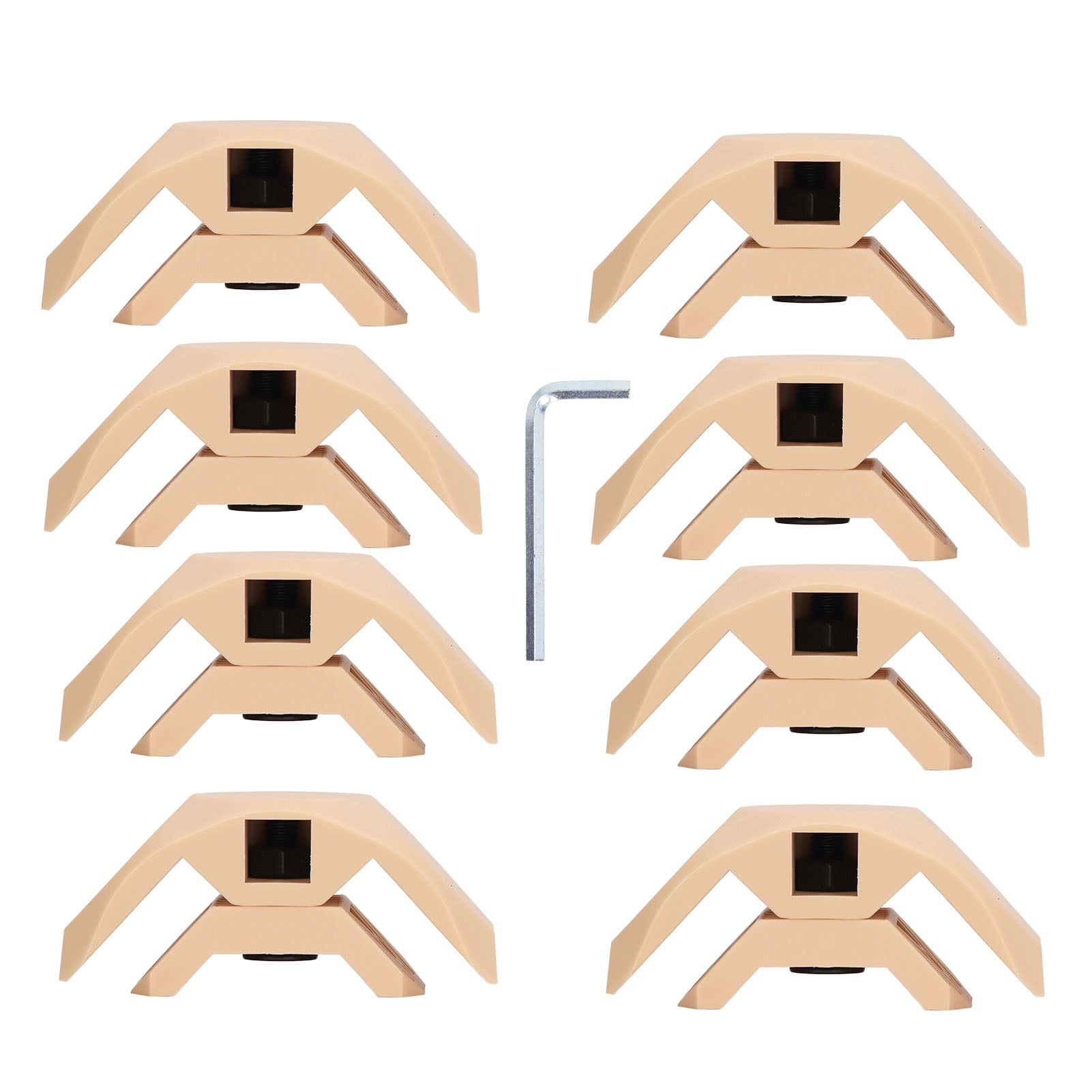 8Pcs Cabinet Corner Connectors Plastic 90 45 Degree Furniture Making ...