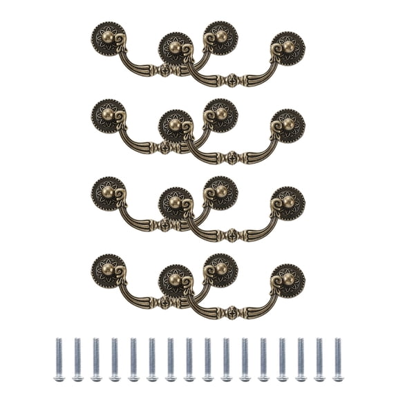 8Pcs Cabinet Pull Zincs Alloy Dressers Knob Antique Drawer Pulls ...