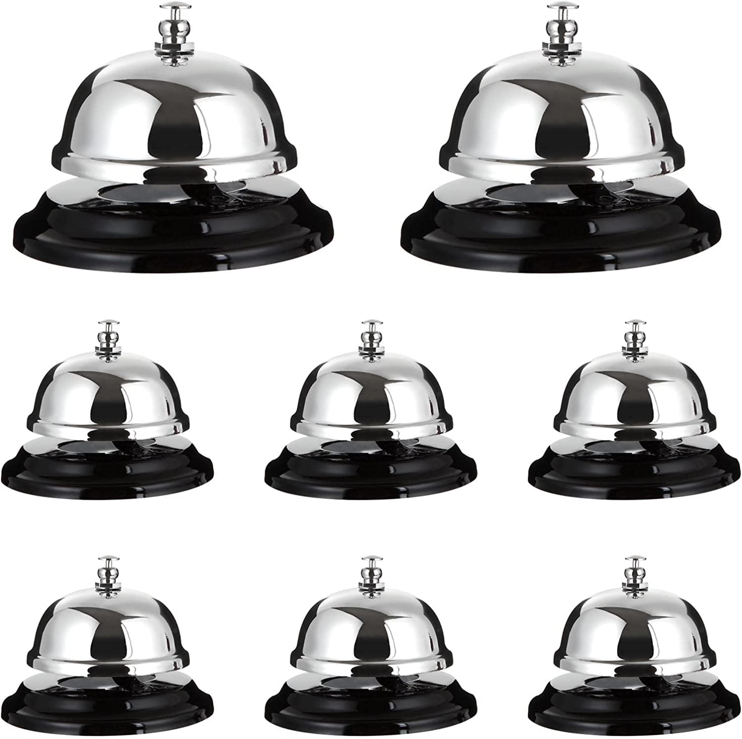 8Pcs Call Bells, 3.3 Inch Service Bell for Front Desk, Hotel Service ...