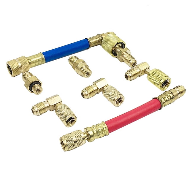 8Pcs Car Air Conditioner Refrigeration CT-138 Converting Adapter Hose ...