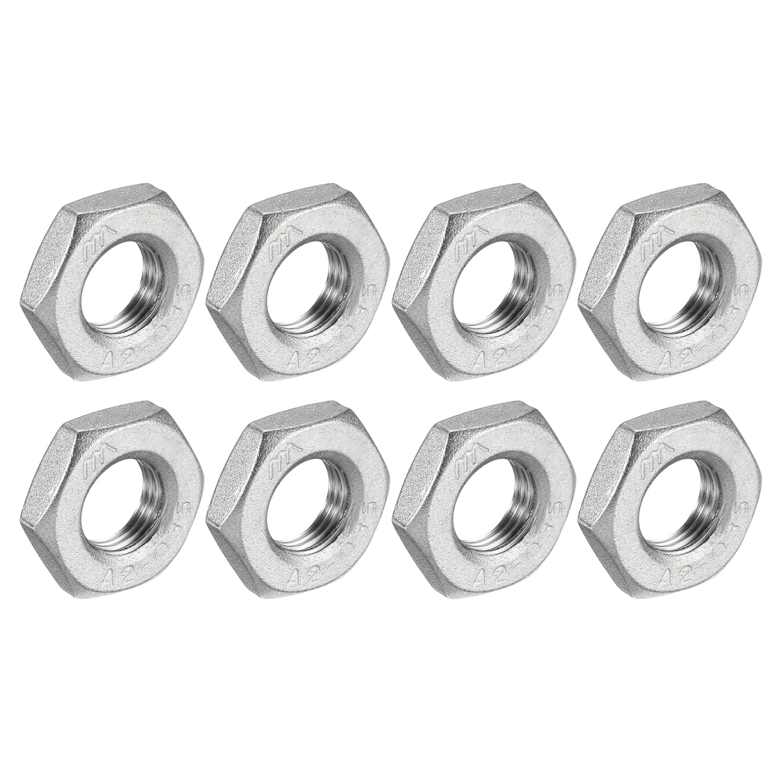 8Pcs Cast Pipe Fitting Hex Locknut, 304 Stainless Steel Hex Lock Nut PT ...