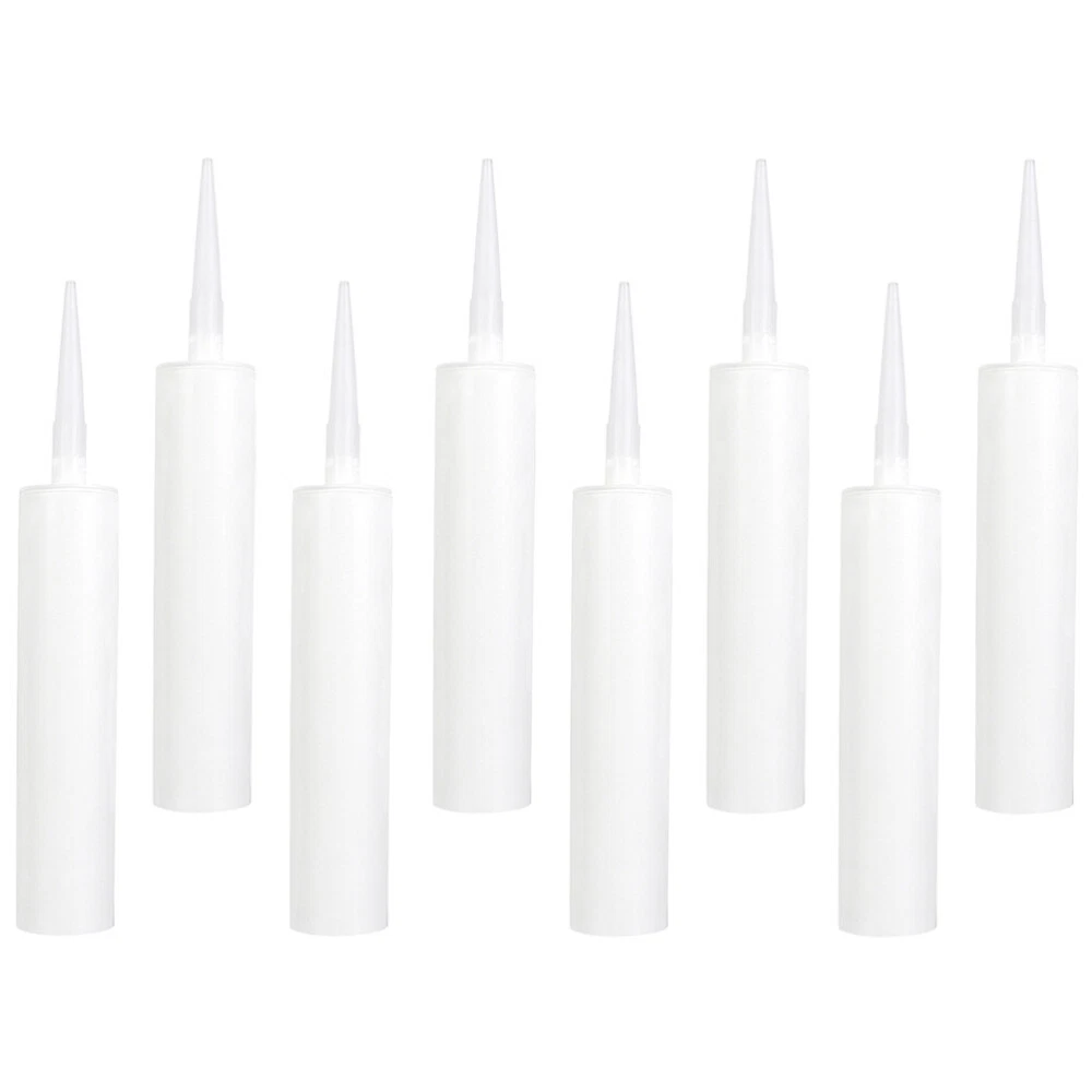 8Pcs Caulking Guns Tube Plastic Caulk Tubes Refillable Sealant Caulking ...