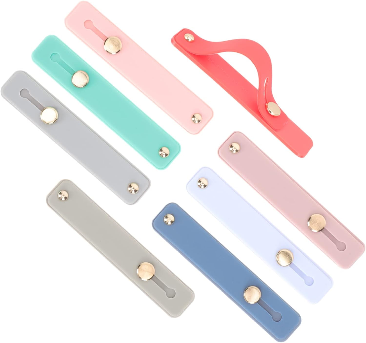 8Pcs Cell Phone Finger Holder Phone Gripper for Back of Phone Silicone ...