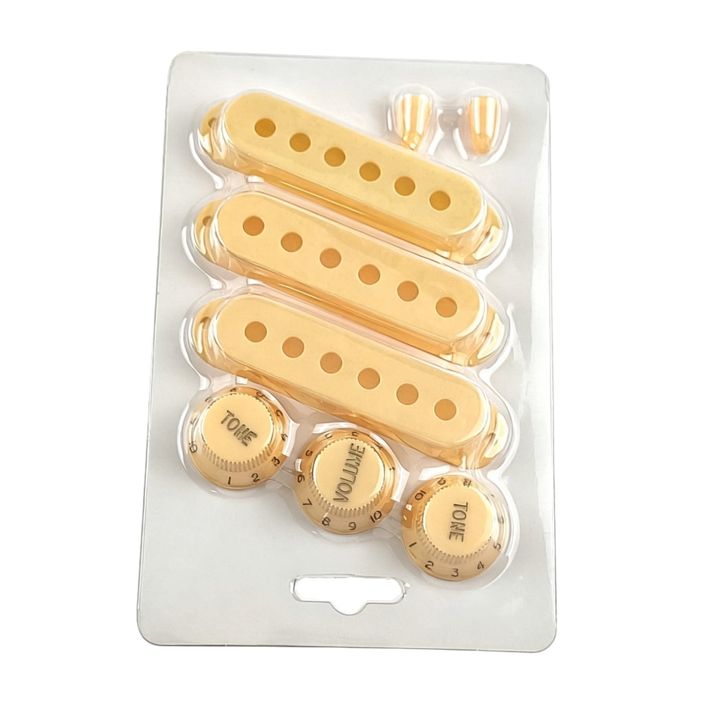 8Pcs Ceramic And Electric Guitar Pickup Cover Guitar Volumes Knobs Caps ...