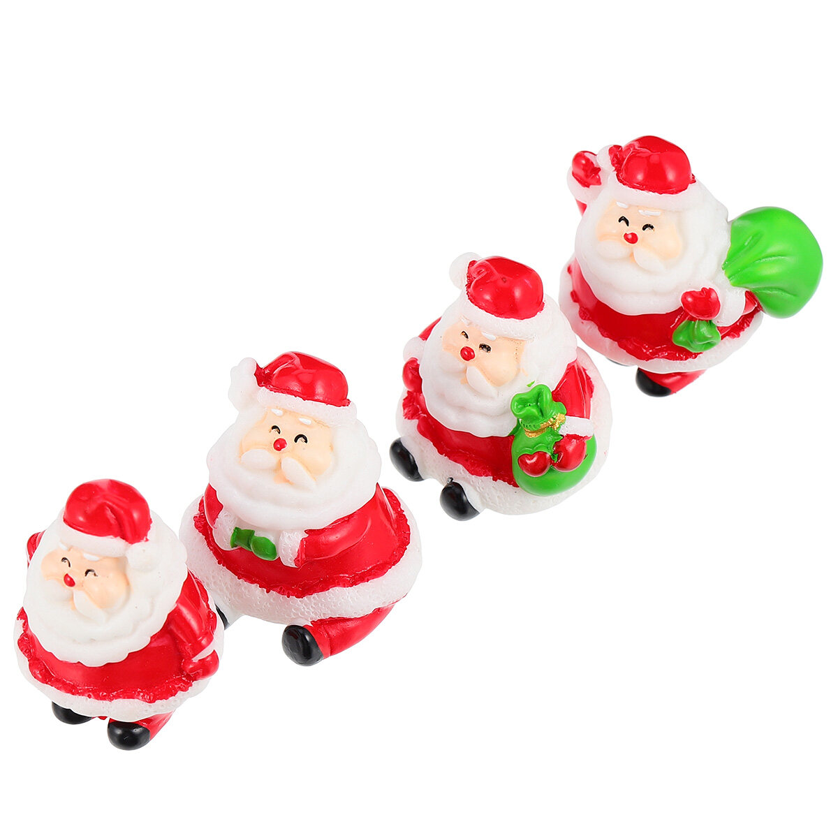 8Pcs Christmas Miniature Santa Claus Figurines Desktop Santa Claus ...