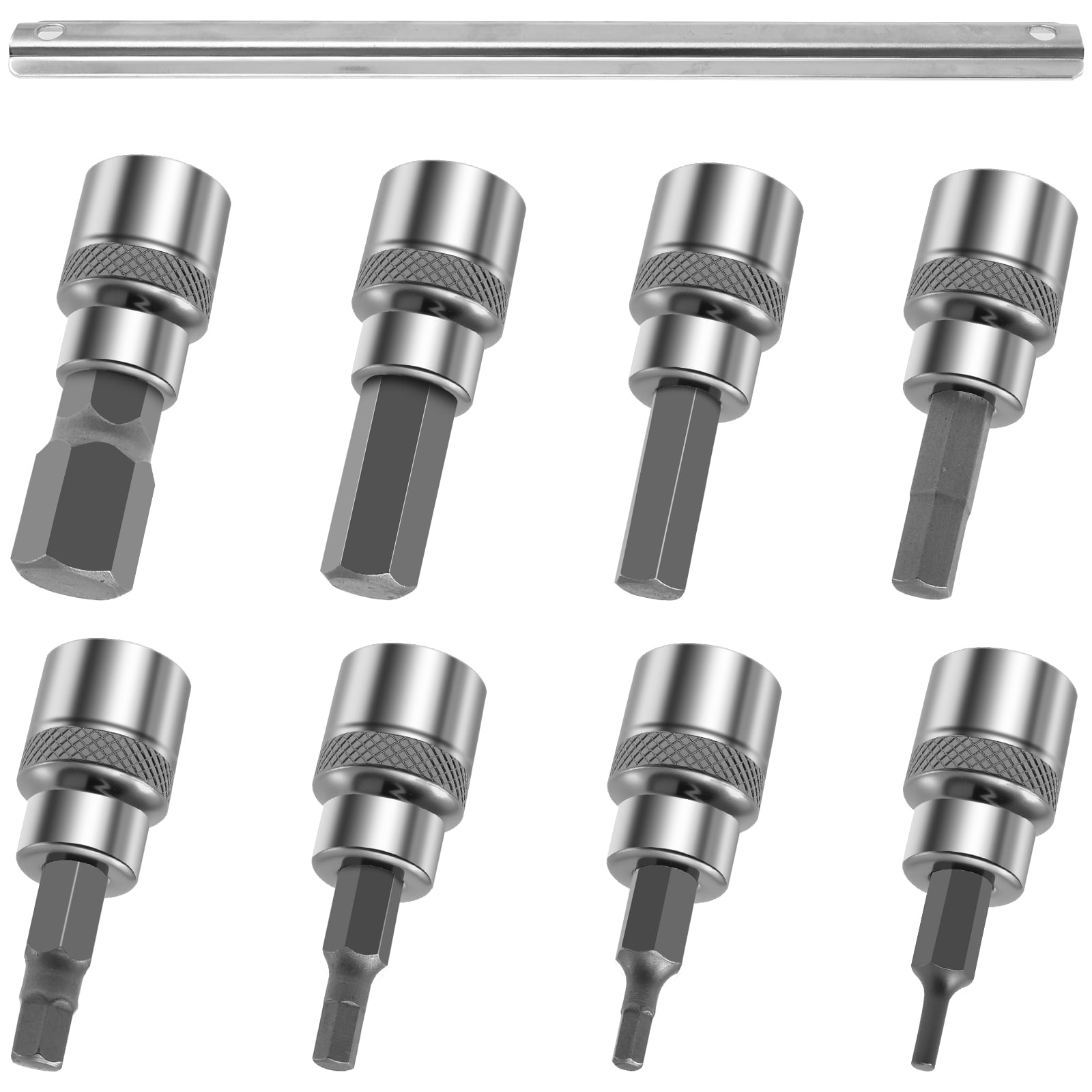 8Pcs Chrome Vanadium Steel Drive Hex Socket Bit Set Labor Saving Impact ...