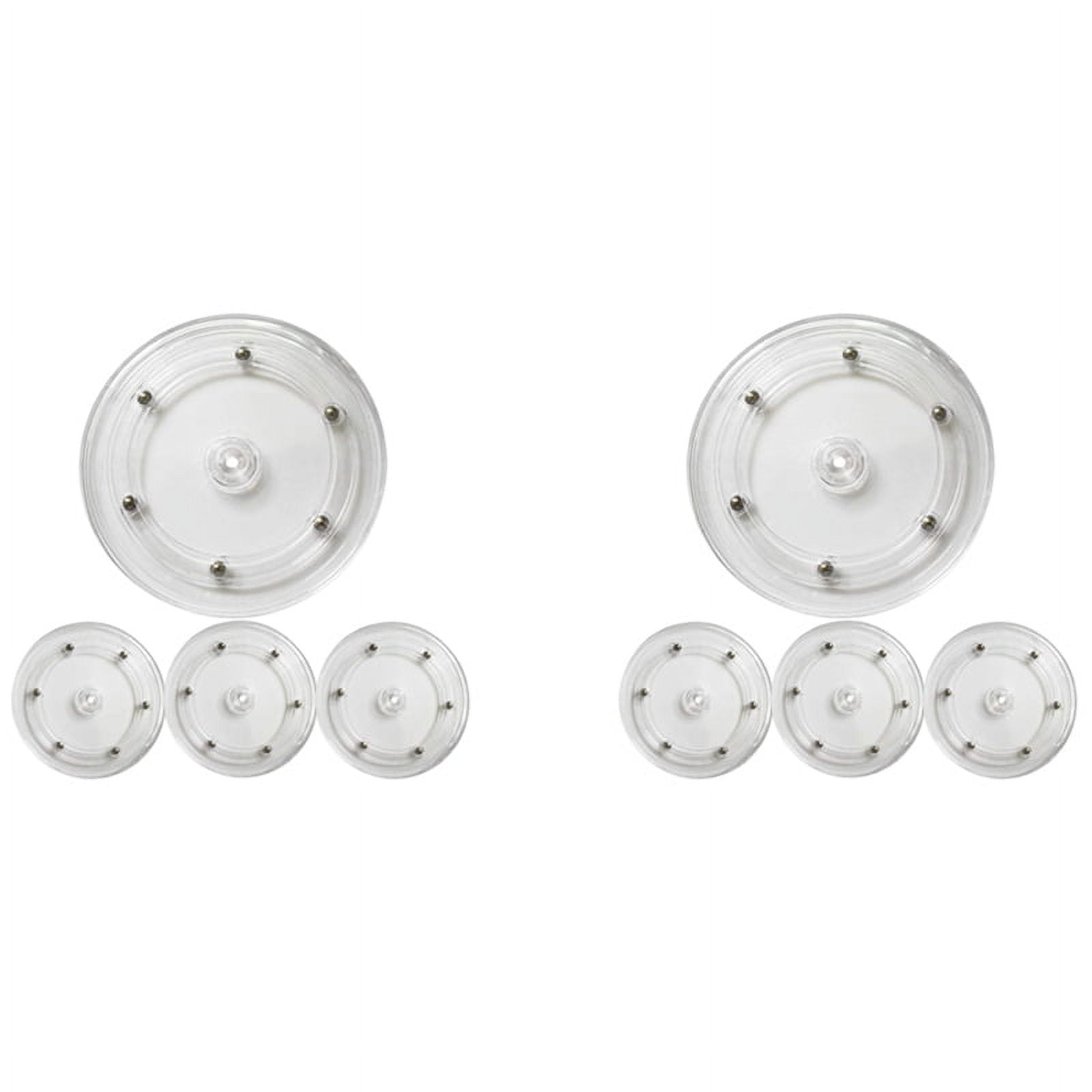 8Pcs Clear Lazy Turntable, 6 Inch Acrylic Turntable for Decorating ...