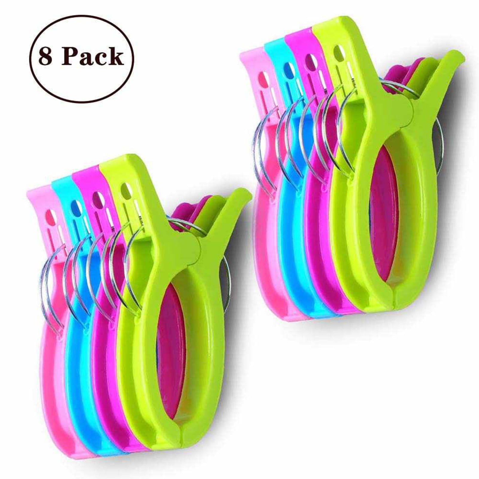 8Pcs Clips Beach Towel Clips Large Clothes Clips Beach Chair Towel ...