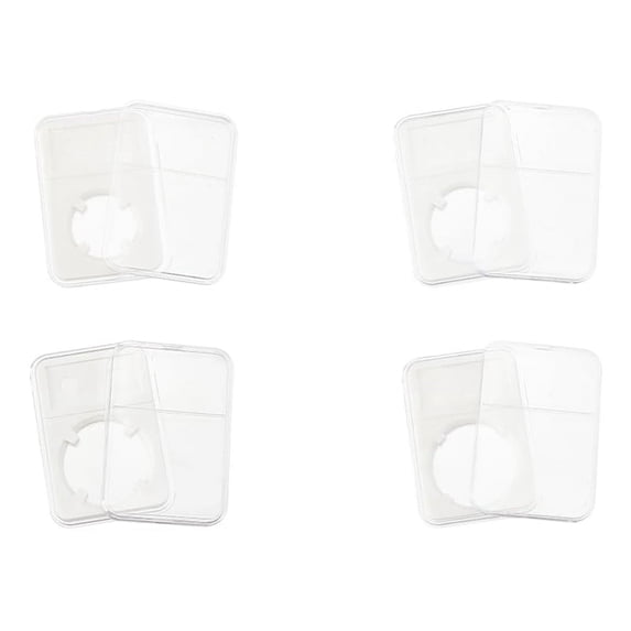8Pcs Coin Slab Snap Display Holder, 4 Size White Coin Cases for ...