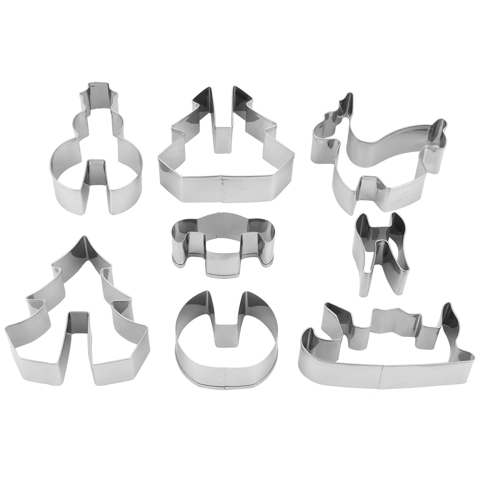 8Pcs Cookies Cutter Set Large Size Christmas Biscuits Mold Cutting Tool ...