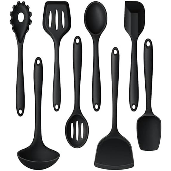 8Pcs Cooking Utensils Set, Heat Resistant Kitchen Utensils, Silicone ...
