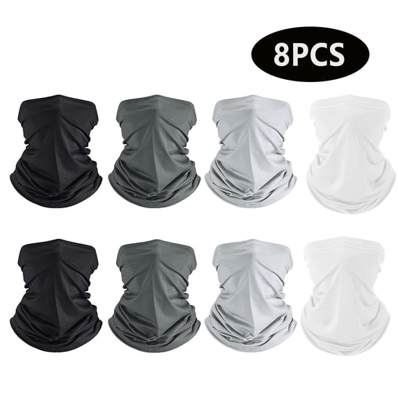 8Pcs Cooling Neck Gaiter ,UV Protection Scarf Hiking Bandana for Men ...