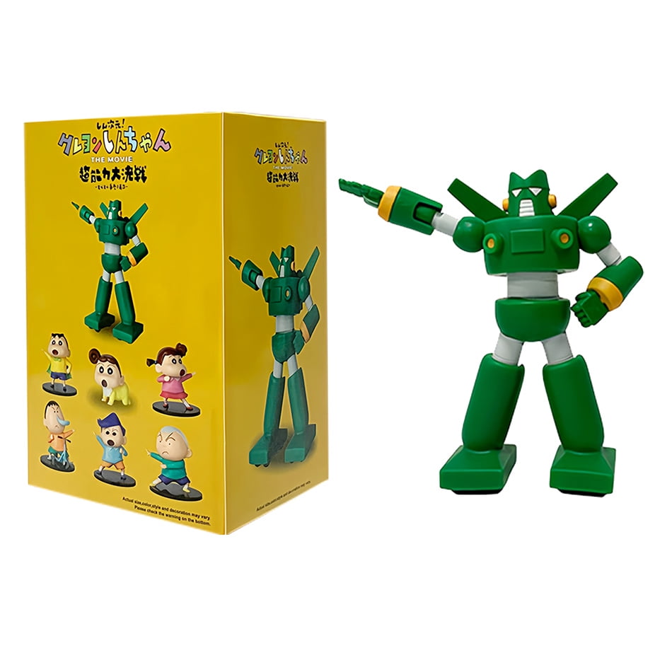 8Pcs Crayon Shin-chan Funny Kasukabe Defense Force Figure Model Nohara Shinnosuke Himawari ...