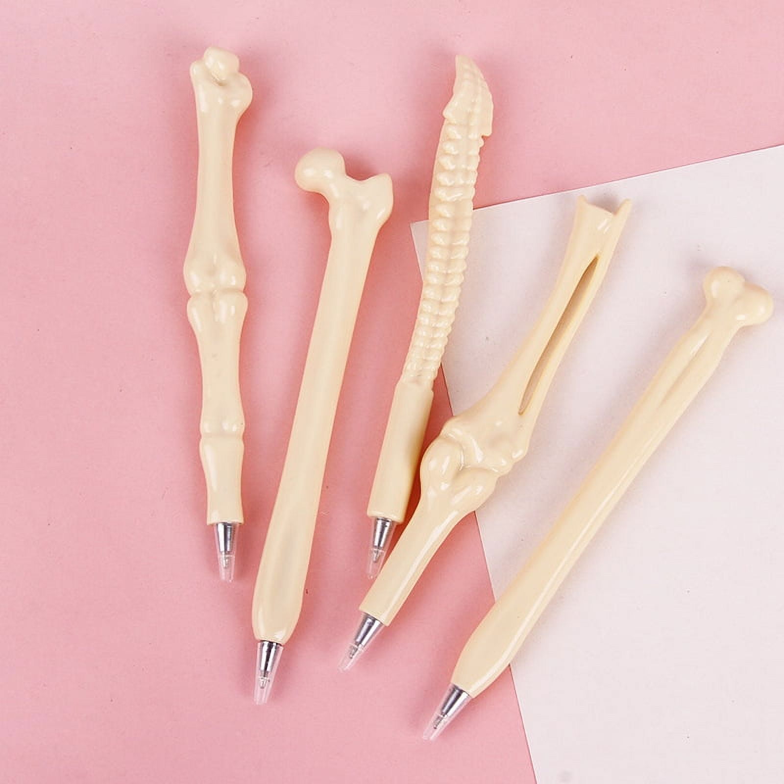 Creative Bone Shape Ballpoint Pens with PP Material for Students Beige ...