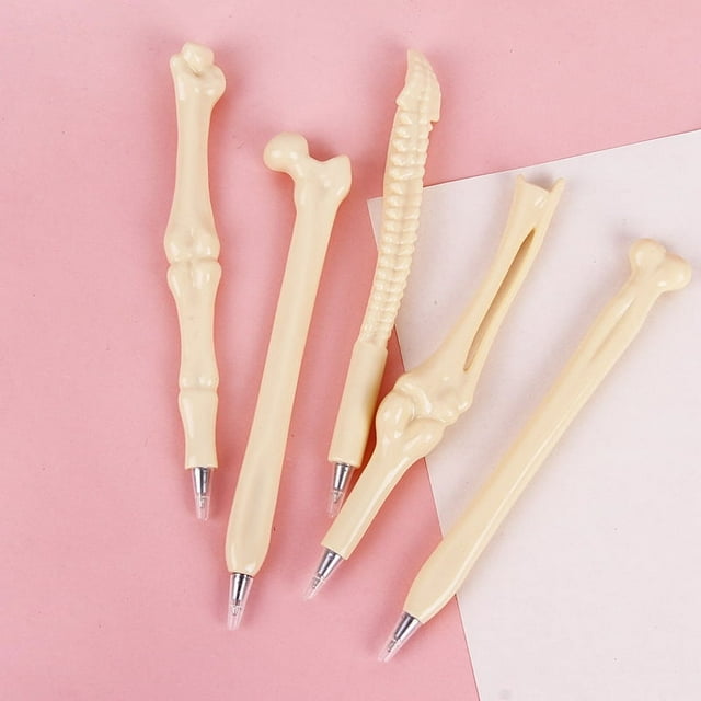8Pcs Creative Bone Ballpoint Pens Party Decorative Ballpoint Pens ...