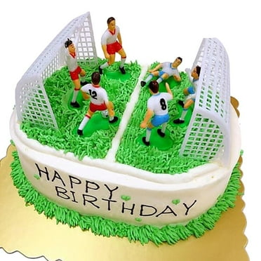 Soccer Cake Topper, 28 PCS Qoadwem Soccer Ball Player Cake Topper for ...