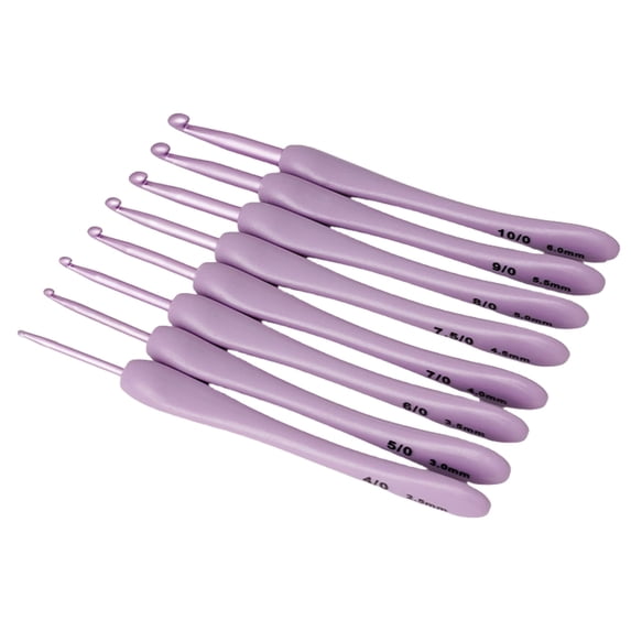 8Pcs Crochet Hook, Plastic Crochet Needle for Crocheting Yarns ...