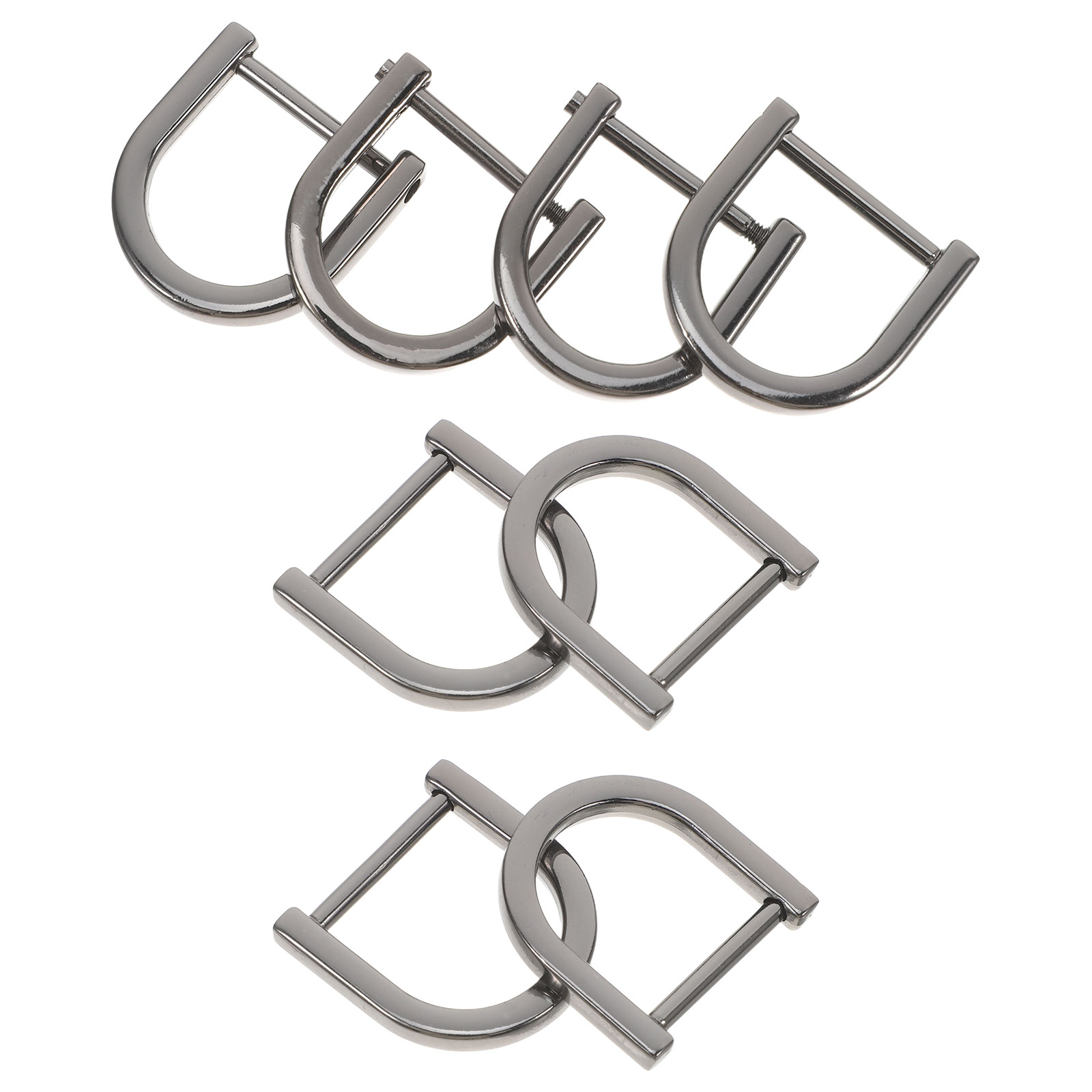 8pcs Mini D Ring Buckle Zinc Alloy Secure Fastening Solution for Bags ...