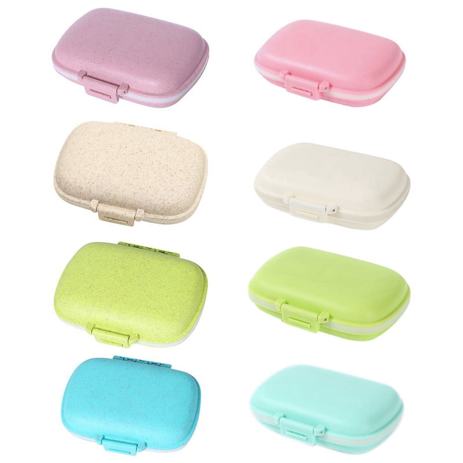 8Pcs Daily Pill Storage Box, 8 Compartment Portable Medicine Boxes ...