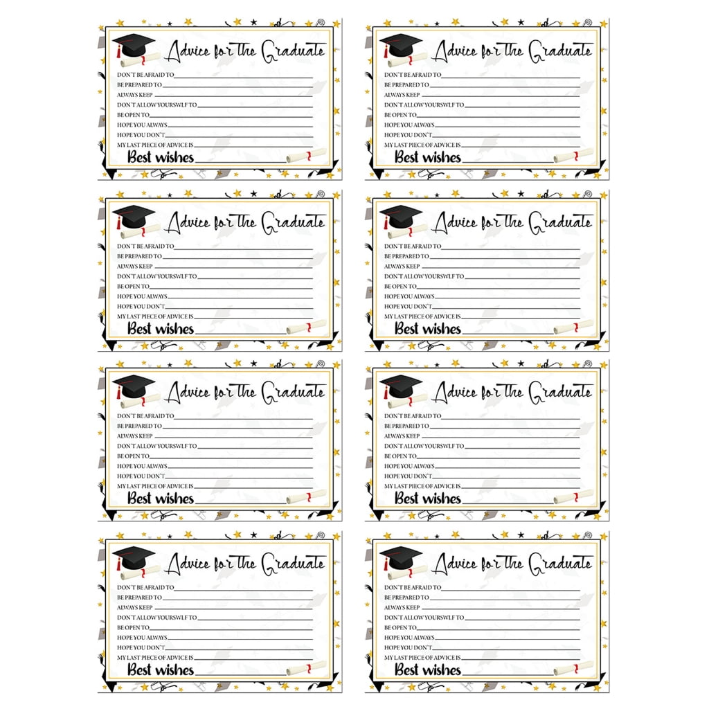 8Pcs Delicate Graduation Cards High Quality Paper Cards For Special Moment - Walmart.com