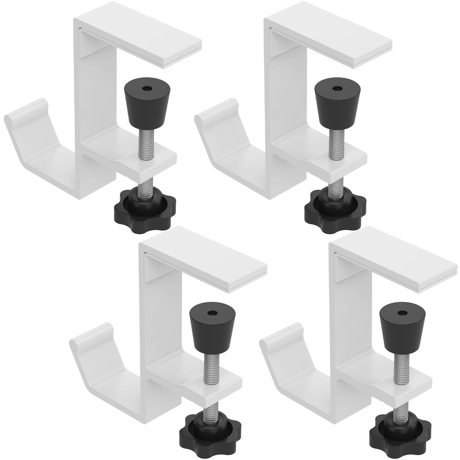 8Pcs Desk Mount Bag Holder Hook Clamp-On Hook Aluminum Table Hanger ...