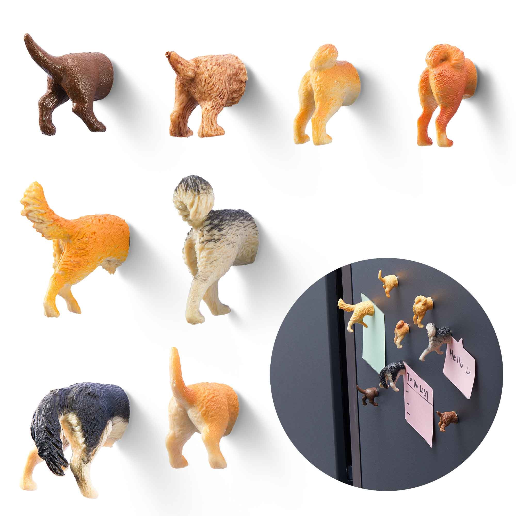 8Pcs Dog Butts Add a Playful Twist to Your Fridge with Our Hilarious ...