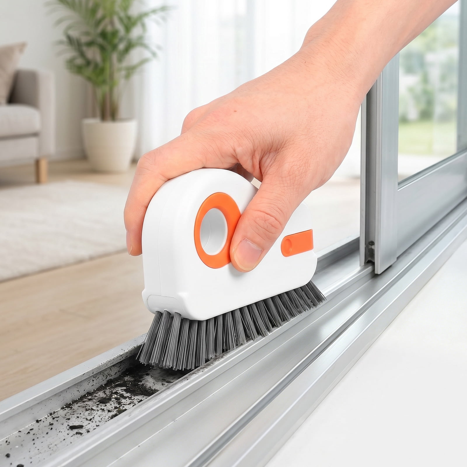 8Pcs Door Window Track Cleaner Tool Set Ergonomic Window Sill Cleaning ...
