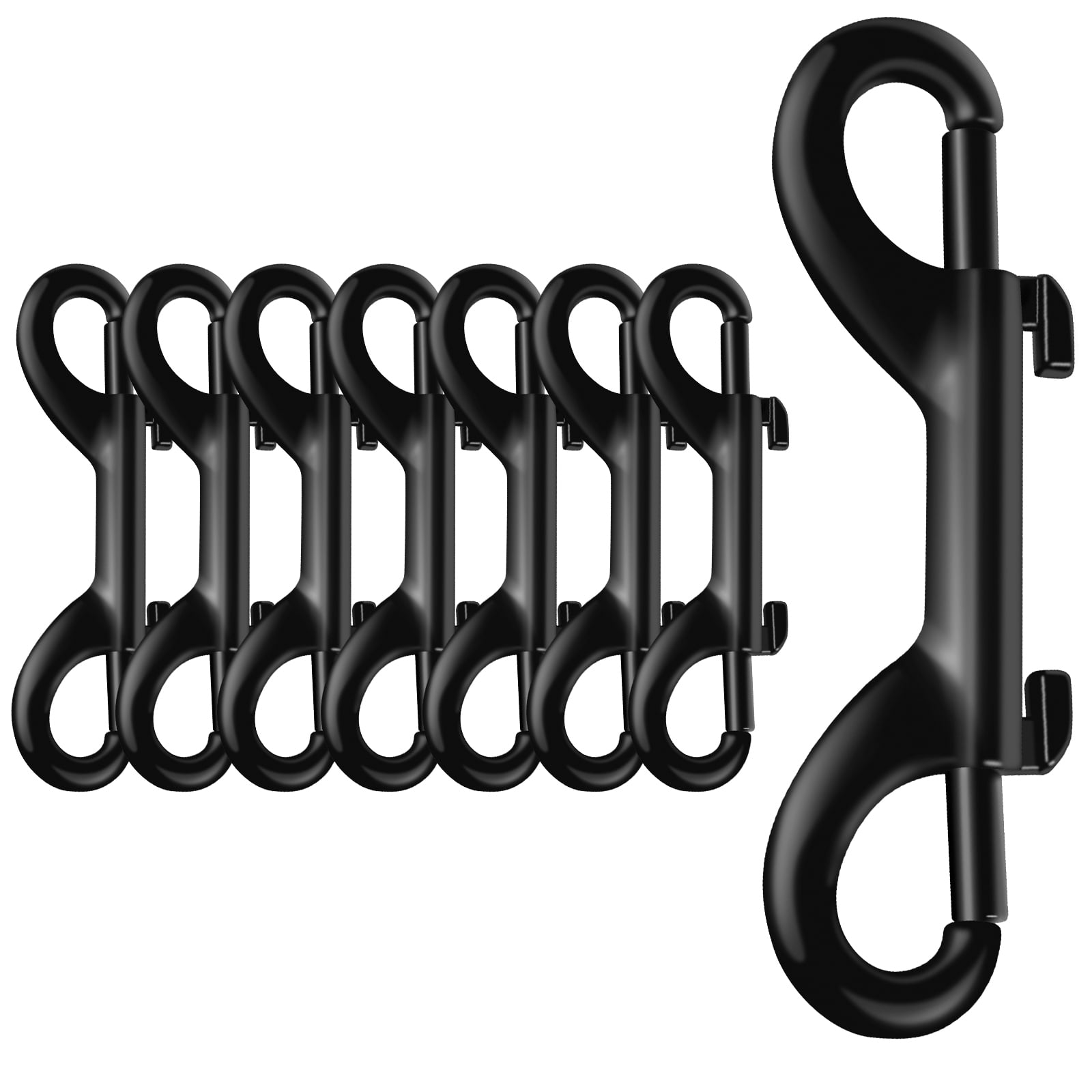 8Pcs Double Ended Bolt Snap Hooks 3.5 inch Zinc Alloy Double Snap Hook ...