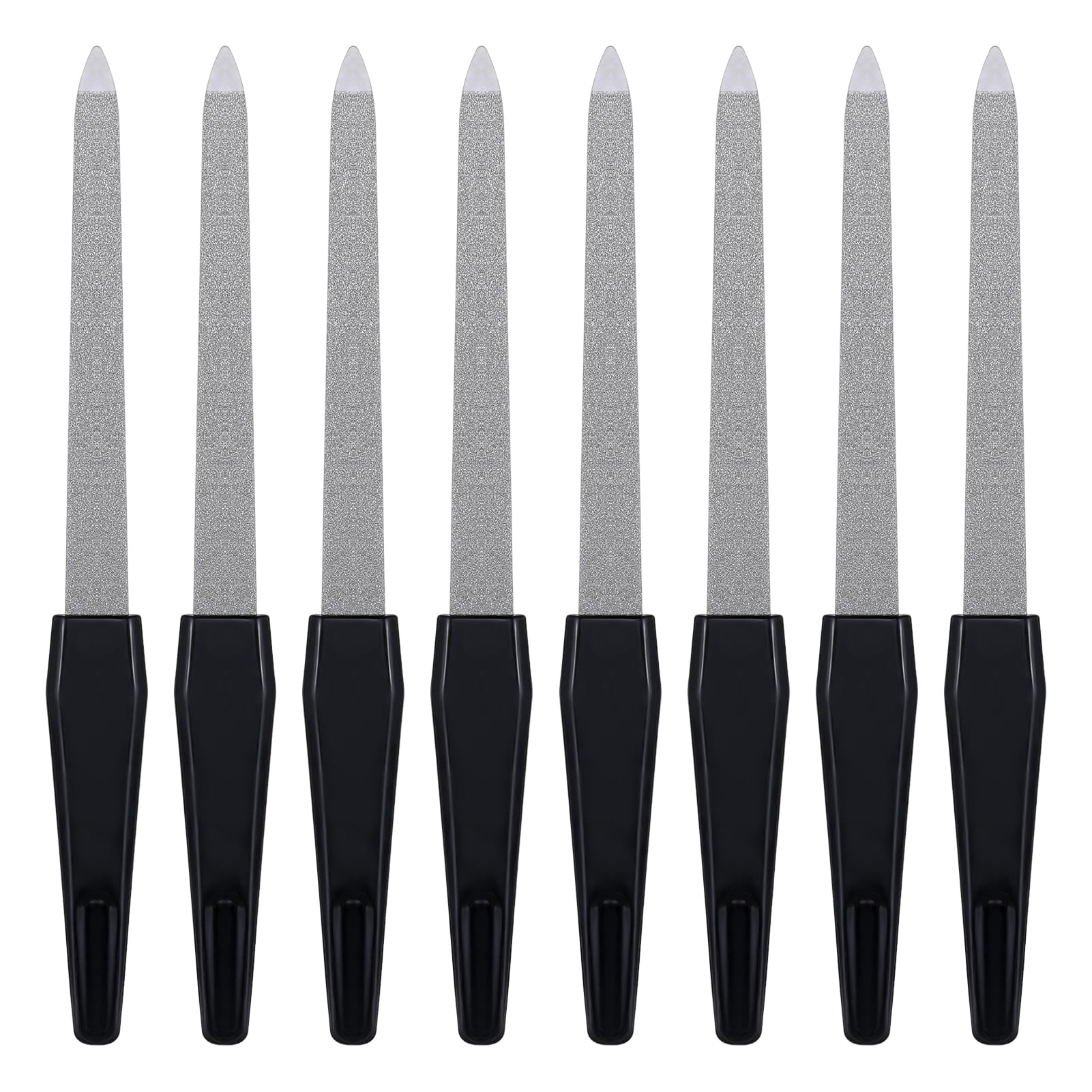 8Pcs Double-sided Metal Nail File with Ergonomic Non-slip Handle ...