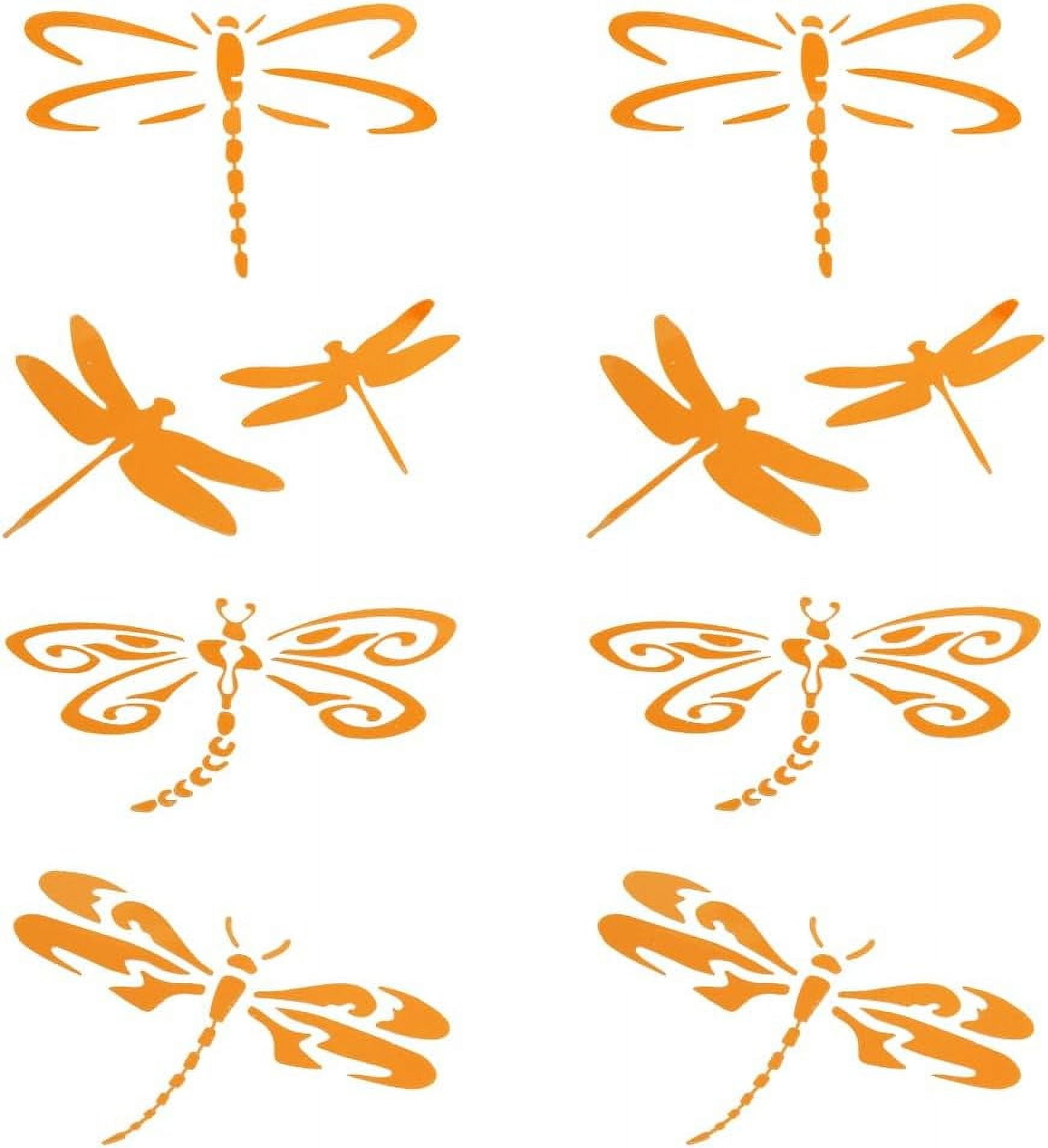 8Pcs Dragonfly Car Sticker Self Adhesive Animal Car Decal Waterproof ...