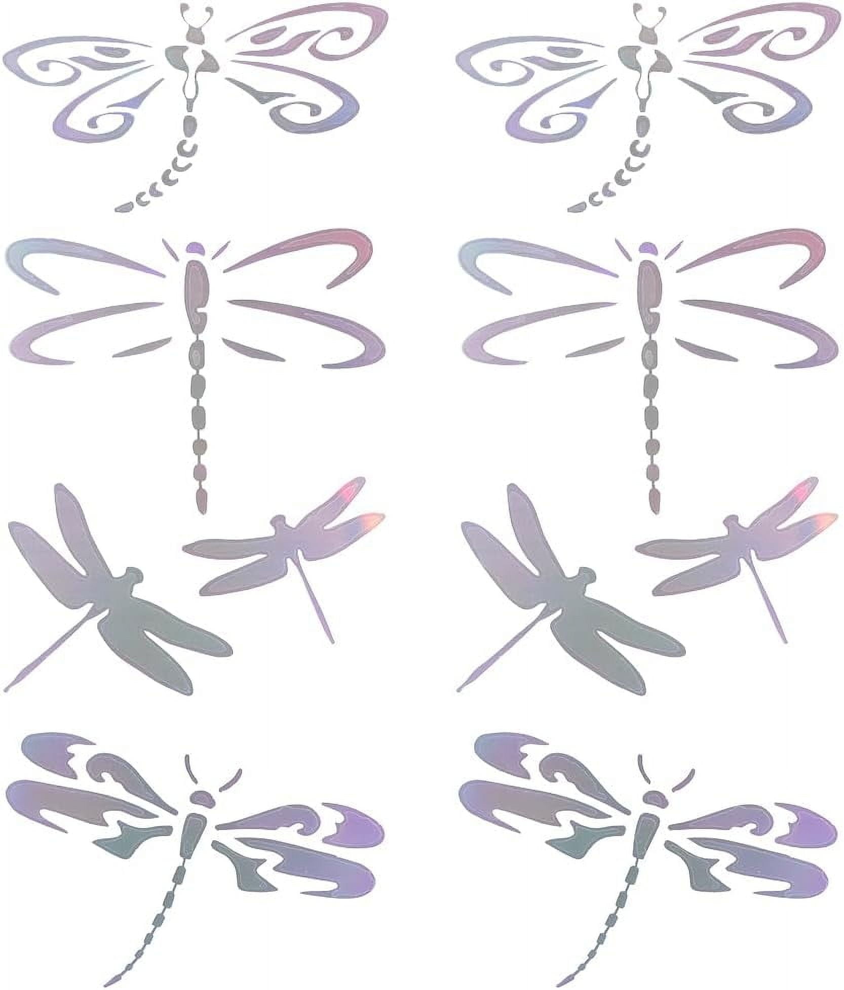 8Pcs Dragonfly Car Sticker Self Adhesive Animal Car Decal Waterproof ...