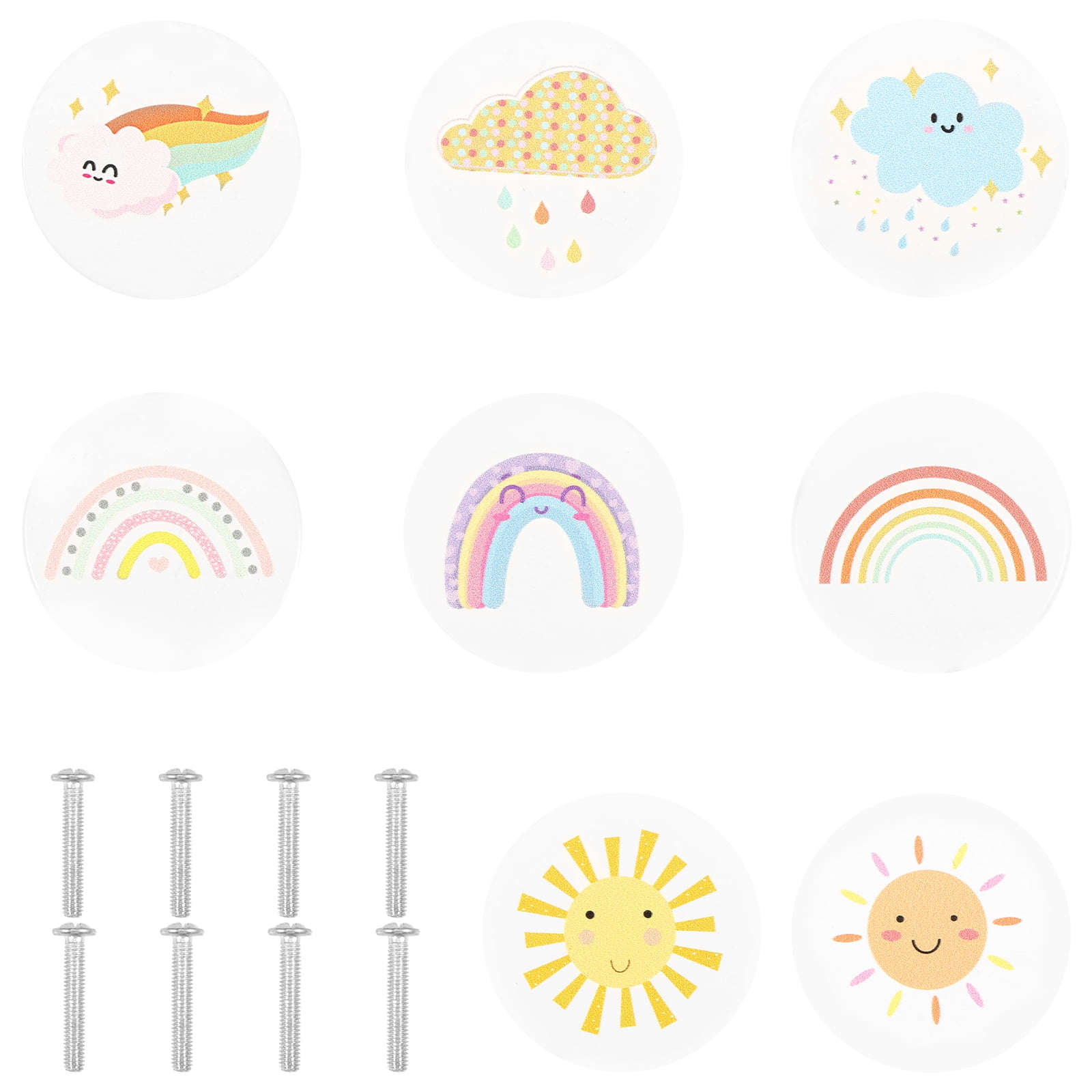 8Pcs Drawer Knobs Cute Drawer Pulls Wood Cabinets Knobs Easy to Install ...