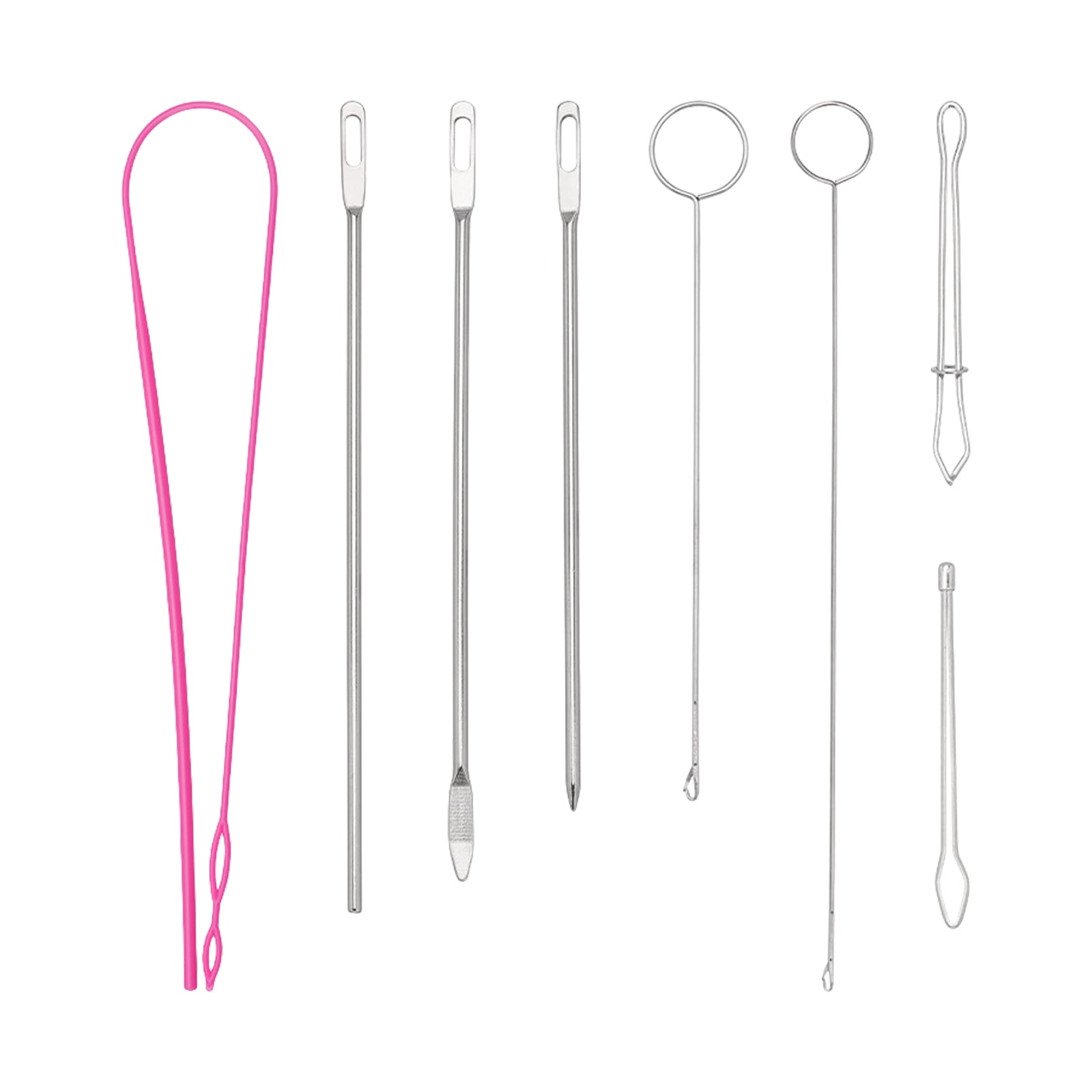 8Pcs Drawstring Threader Tool Set Flexible Drawstring Threader ...
