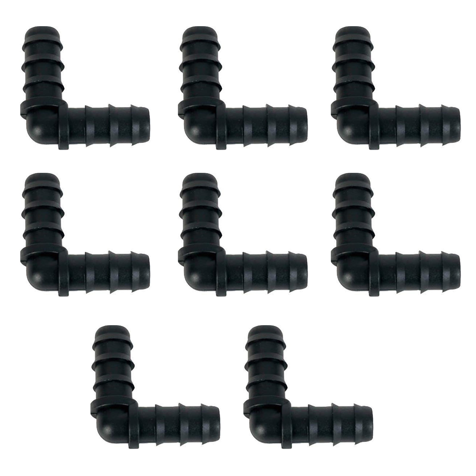 8Pcs Drip Irrigation Straight Fittings Barbed Locking Butt Joint ...