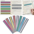 8Pcs Dyslexia Overlay Ruler,Guided Reading Highlight Strips Colored ...