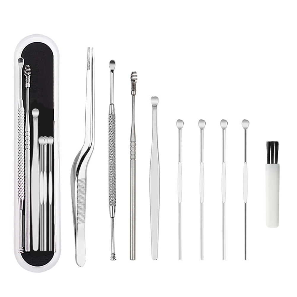 8Pcs Ear Pick Set Stainless Steel Earpick Ear Wax Curette Remover Ear ...
